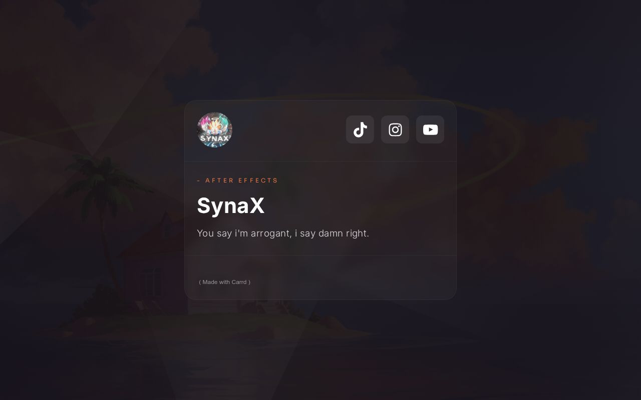 SynaX's Card